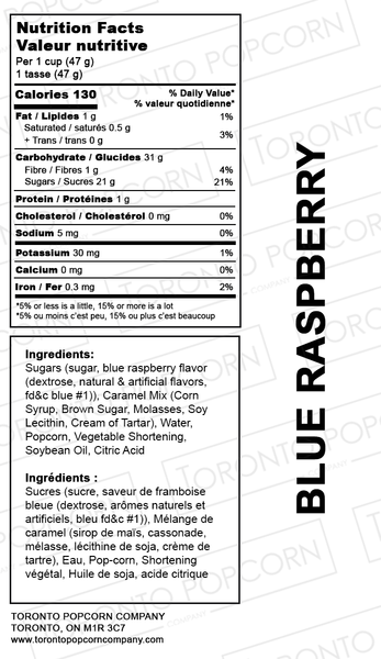 Blue Raspberry Popcorn – Toronto Popcorn Company