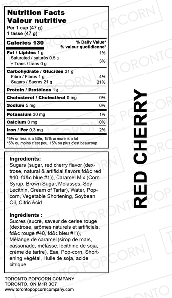 Red Cherry Popcorn – Toronto Popcorn Company